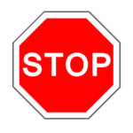 Stoppschild Zeichen 206